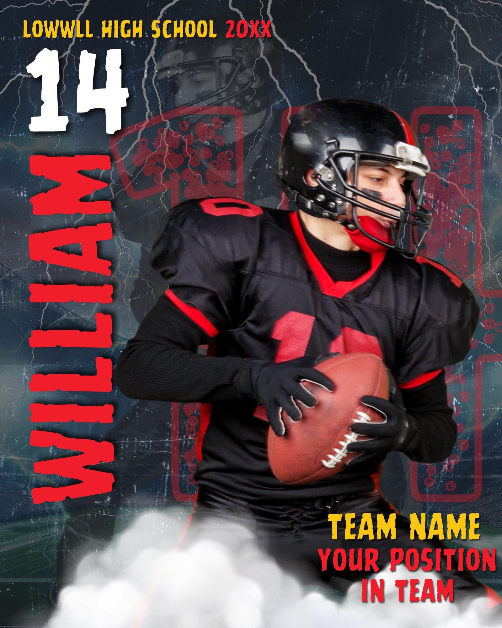 Football Poster Templates, 34 Files - Etsy