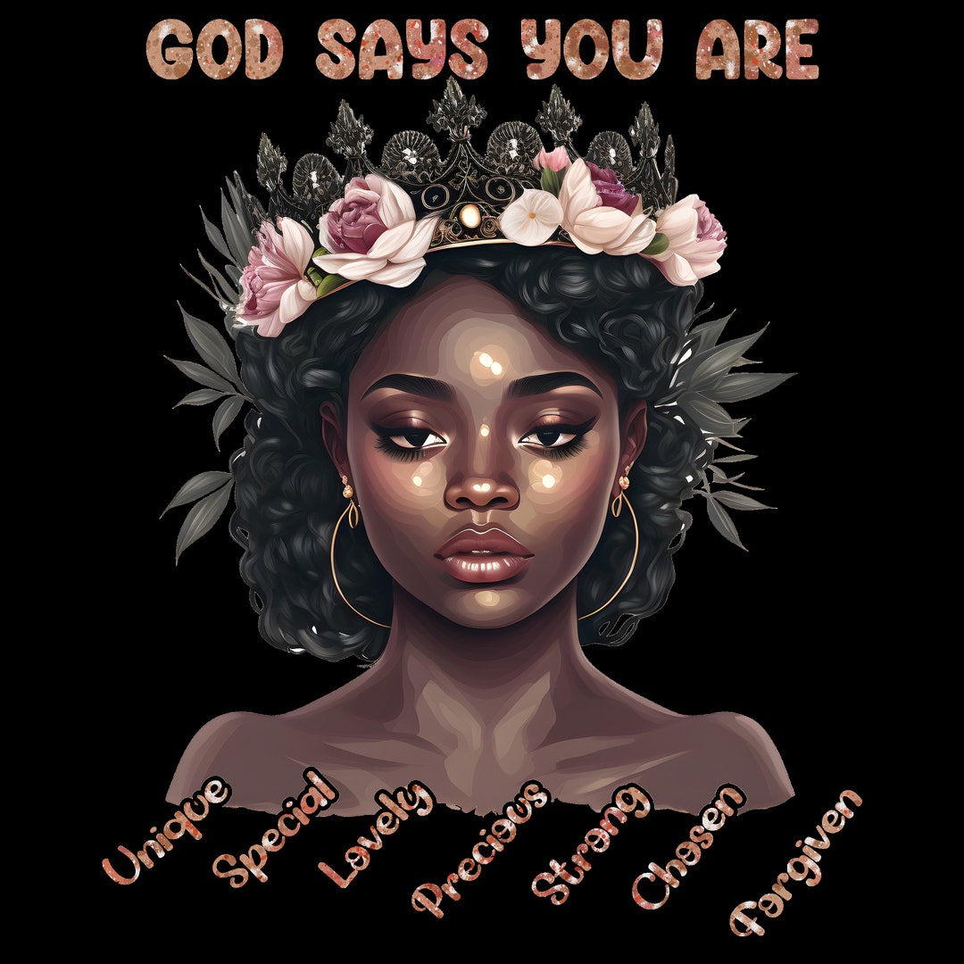 African American God Says I Am 2 PNG - Etsy
