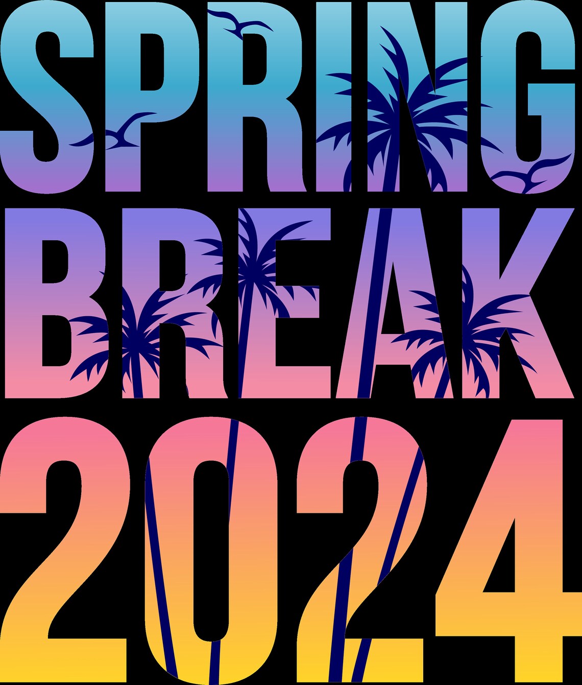 Spring Break PNG Bundle for Sublimation 5 Pngs - Etsy