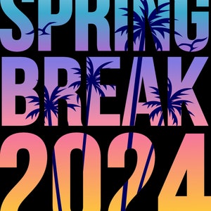 Spring Break PNG Bundle for Sublimation 5 Pngs - Etsy