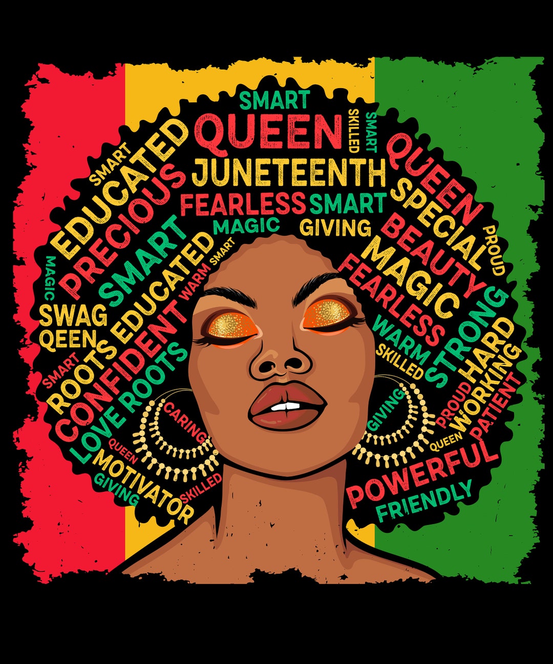 Juneteenth Woman PNG - Etsy
