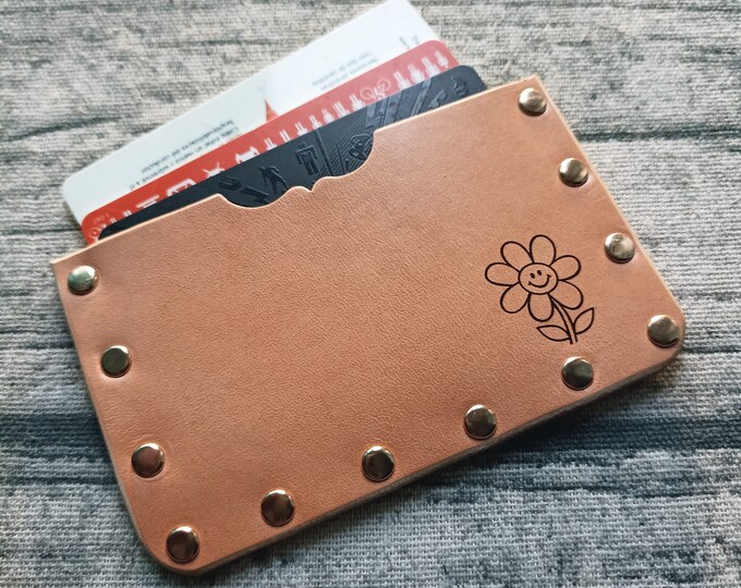 Customizable Women's Card Holder, Personalized Gift for Her, Minimalist ...