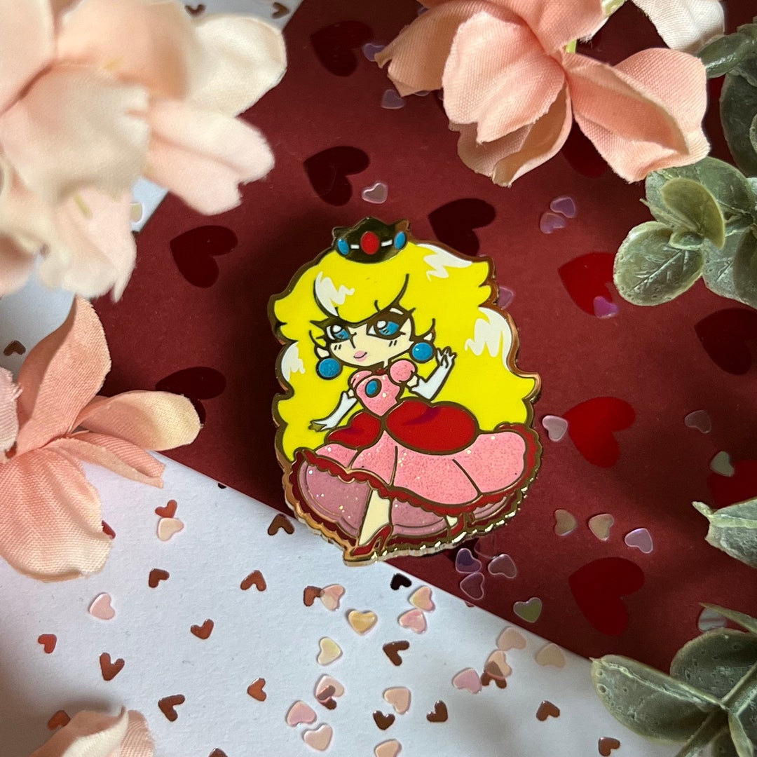 Princess Peach Enamel Pin - Etsy