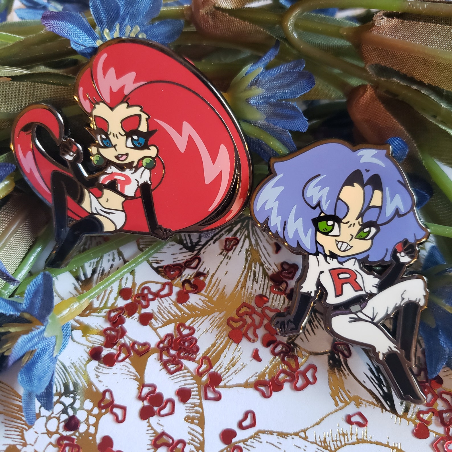Team Rocket James Enamel Pin - Etsy