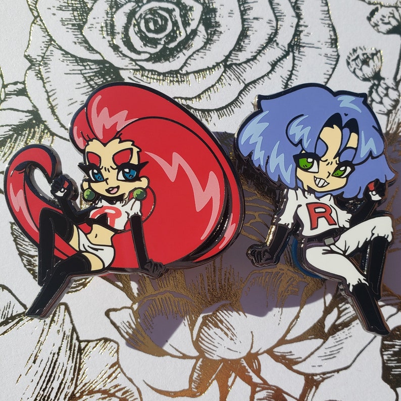 Team Rocket James Enamel Pin - Etsy