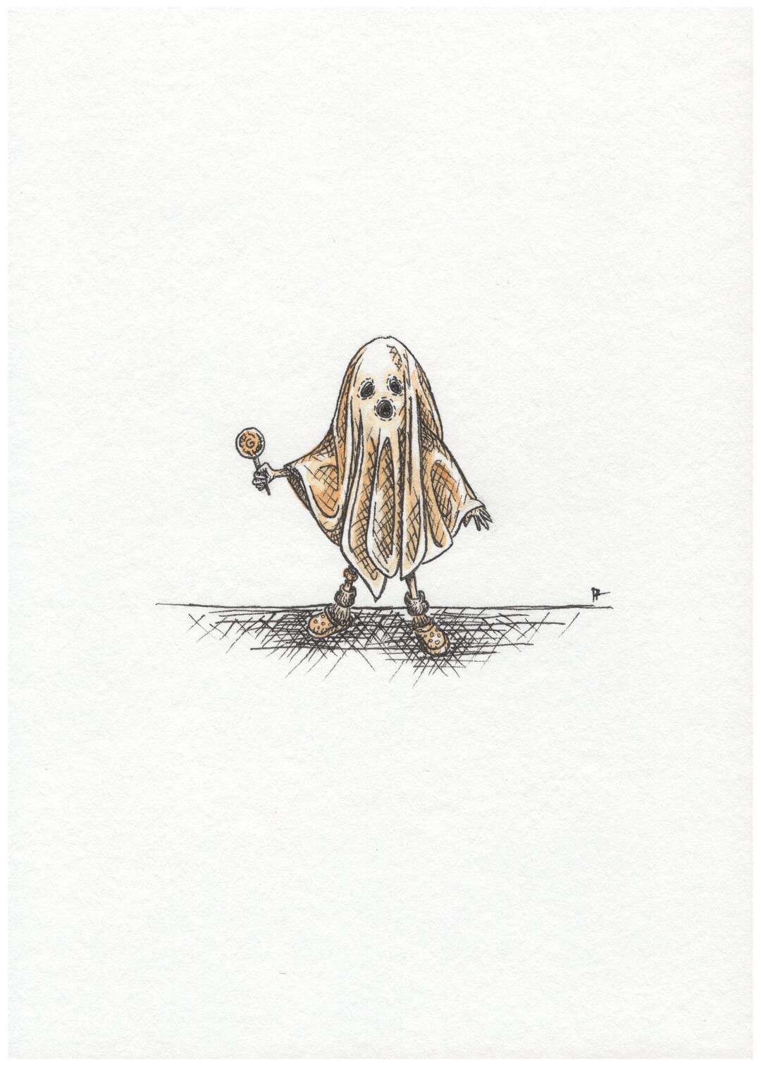 Little Ghost 5x7 Matte Print - Etsy