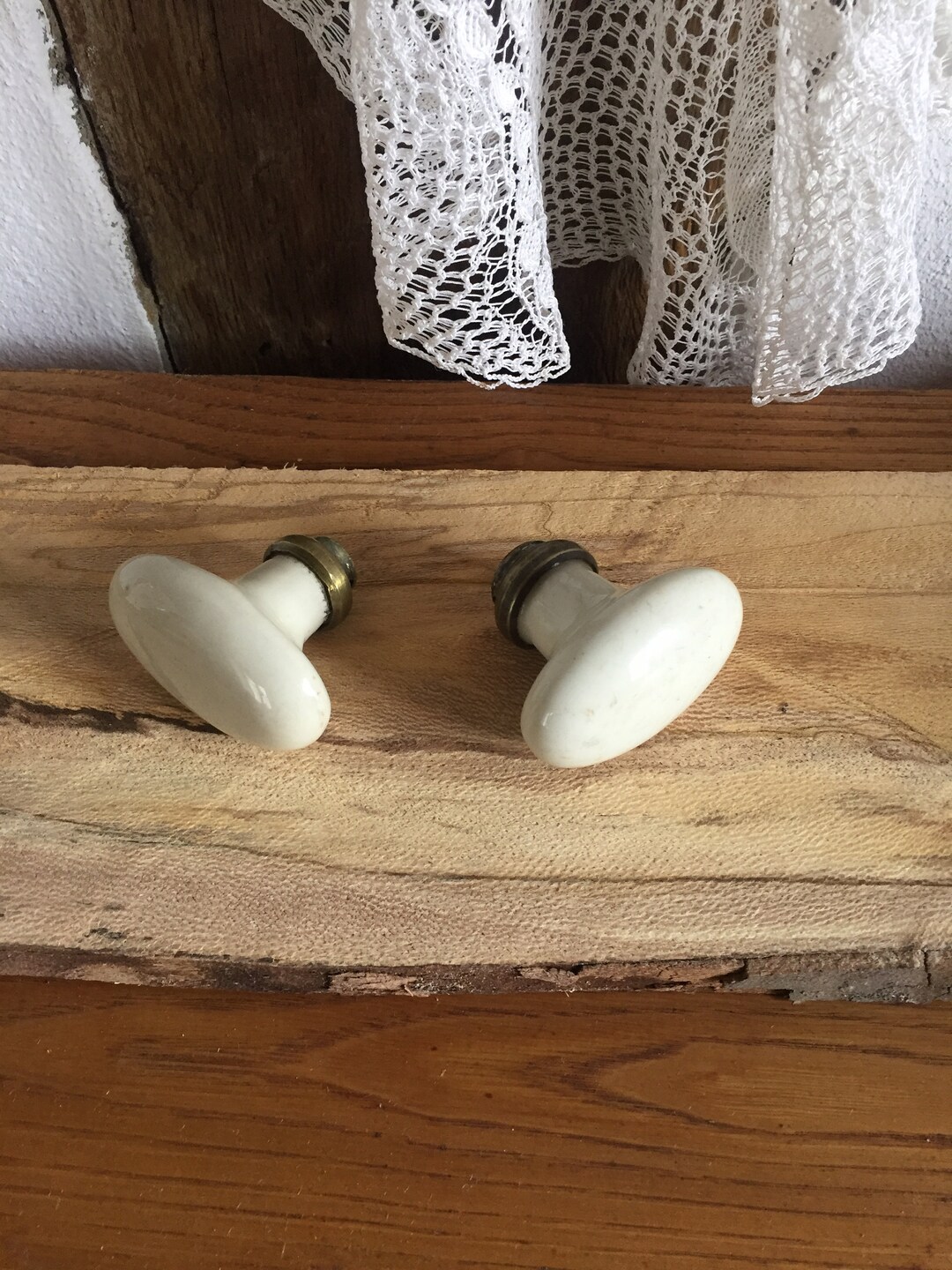 Antique Porcelain Door Knobs Victorian Period Oval Circa 1900 2 Pcs - Etsy