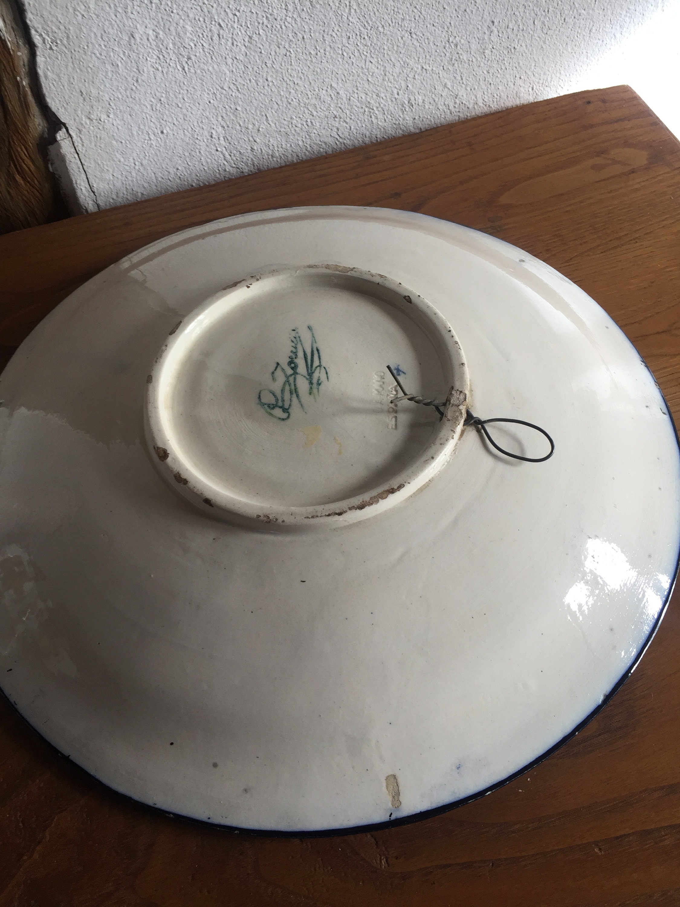 Beautiful 35 Cm Ceramic Plate Wall Plate Ceramic Bowl Hand - Etsy UK