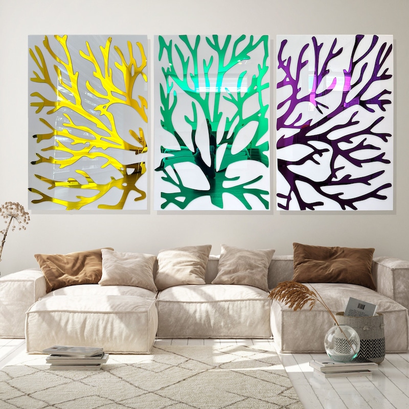 Mirror Tree Wall Decor - Etsy