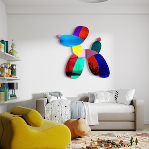 Mirrored Acrylic Balloon Dog Wall Art: Pop Art Sculpture - Etsy UK