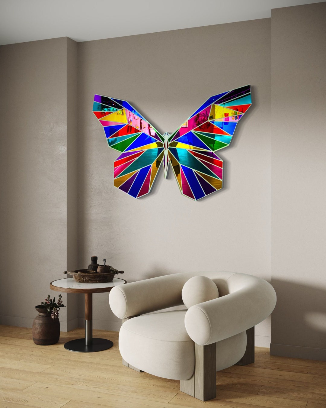 Extra Large Butterfly Wall Art Pop Art Wall Decor Contemporary Wall Art ...