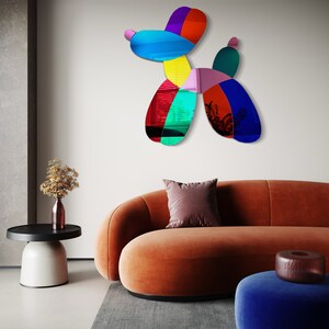 Mirrored Acrylic Balloon Dog Wall Art: Pop Art Sculpture - Etsy UK