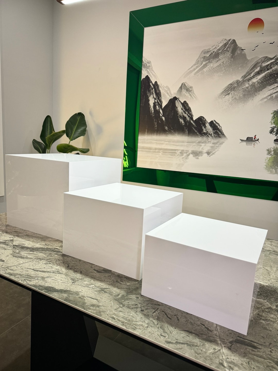 White Acrylic Food Risers: Buffet Table Display Set of 3 - Etsy