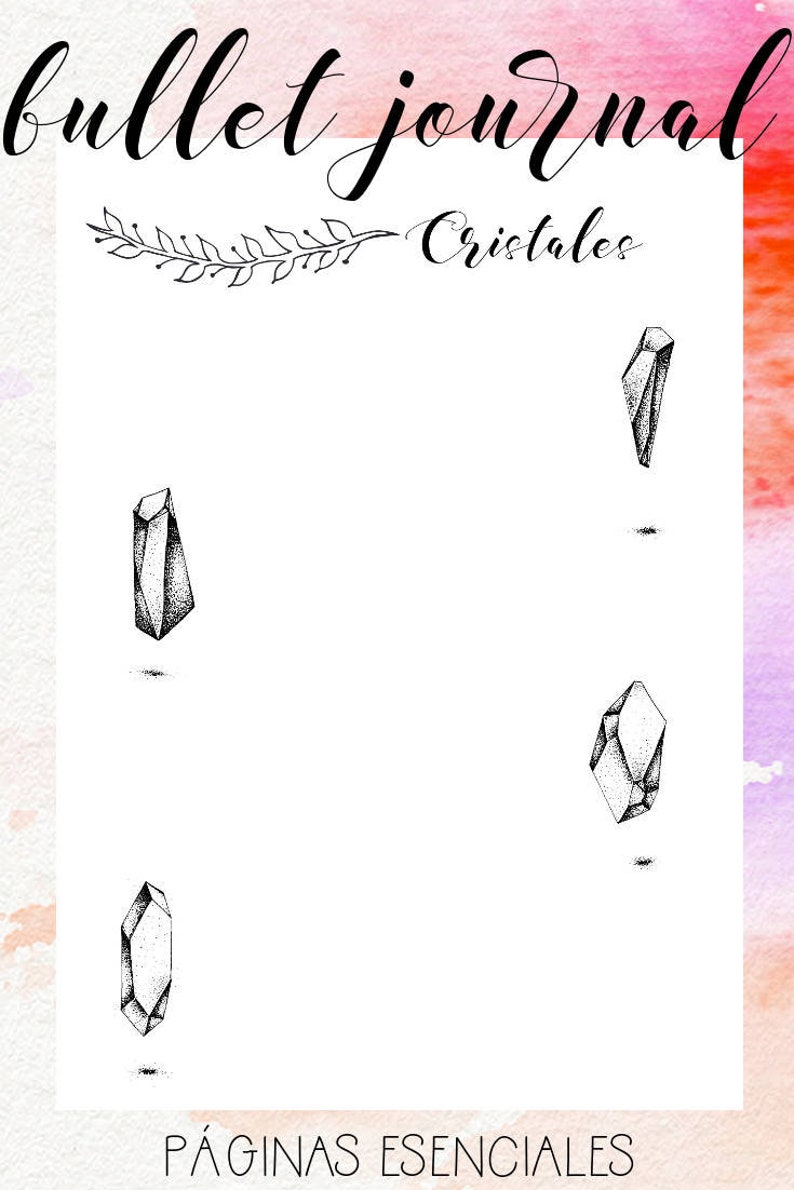 Bullet Journal in Spanish Bohemian Romantic Planner Printable Digital ...