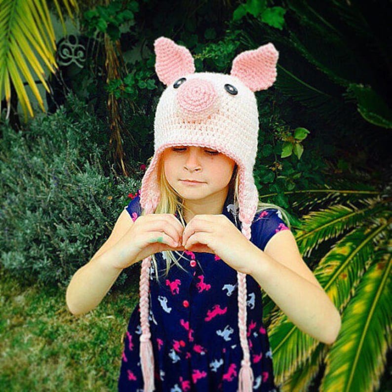 EASY CROCHET PATTERN Piggy Hat Pig Hat Baby Child - Etsy