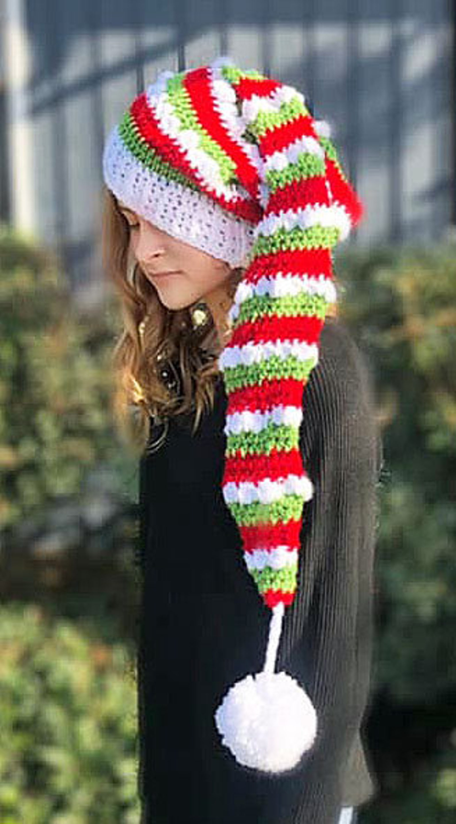 EASY CROCHET PATTERN Elf Hat Christmas Hat Yuletide Elf - Etsy