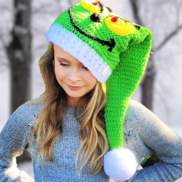 Crochet Grinch Hat - Etsy
