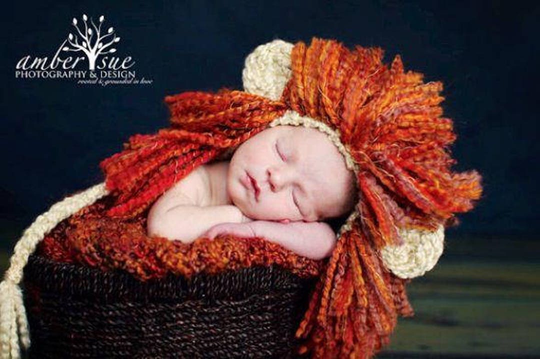 EASY CROCHET PATTERN - Baby Lion Hat - Leo the Lion Hat - Halloween ...