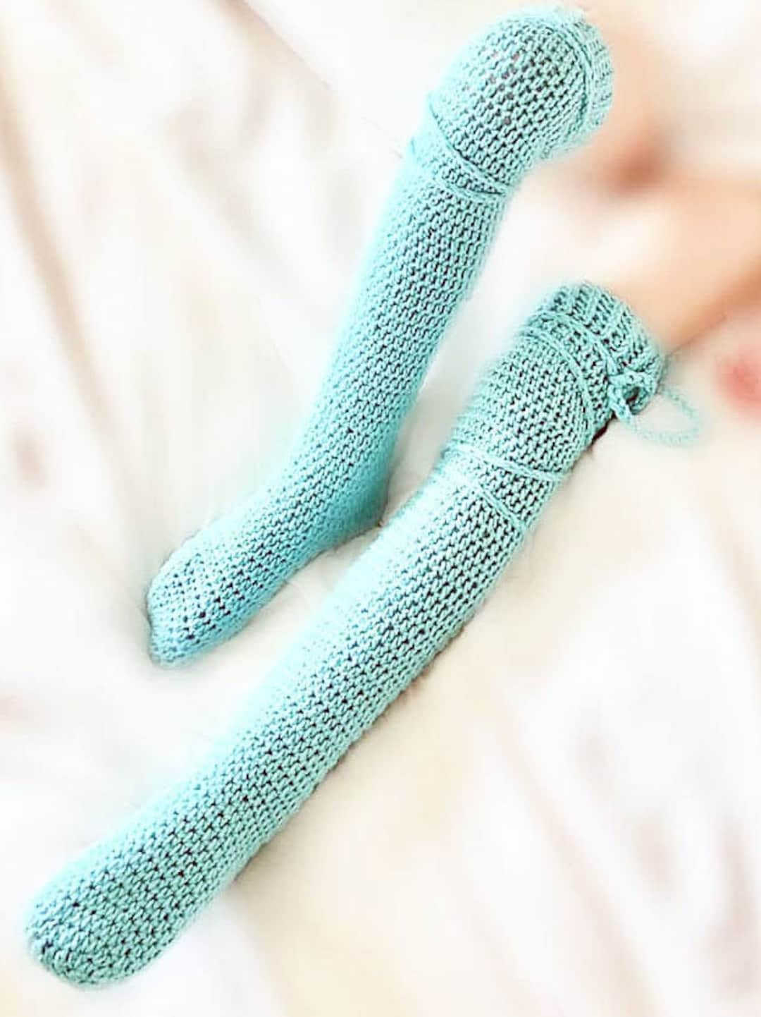 Easy CROCHET PATTERN - Thigh High Socks - Knee Highs - Leg Warmers ...