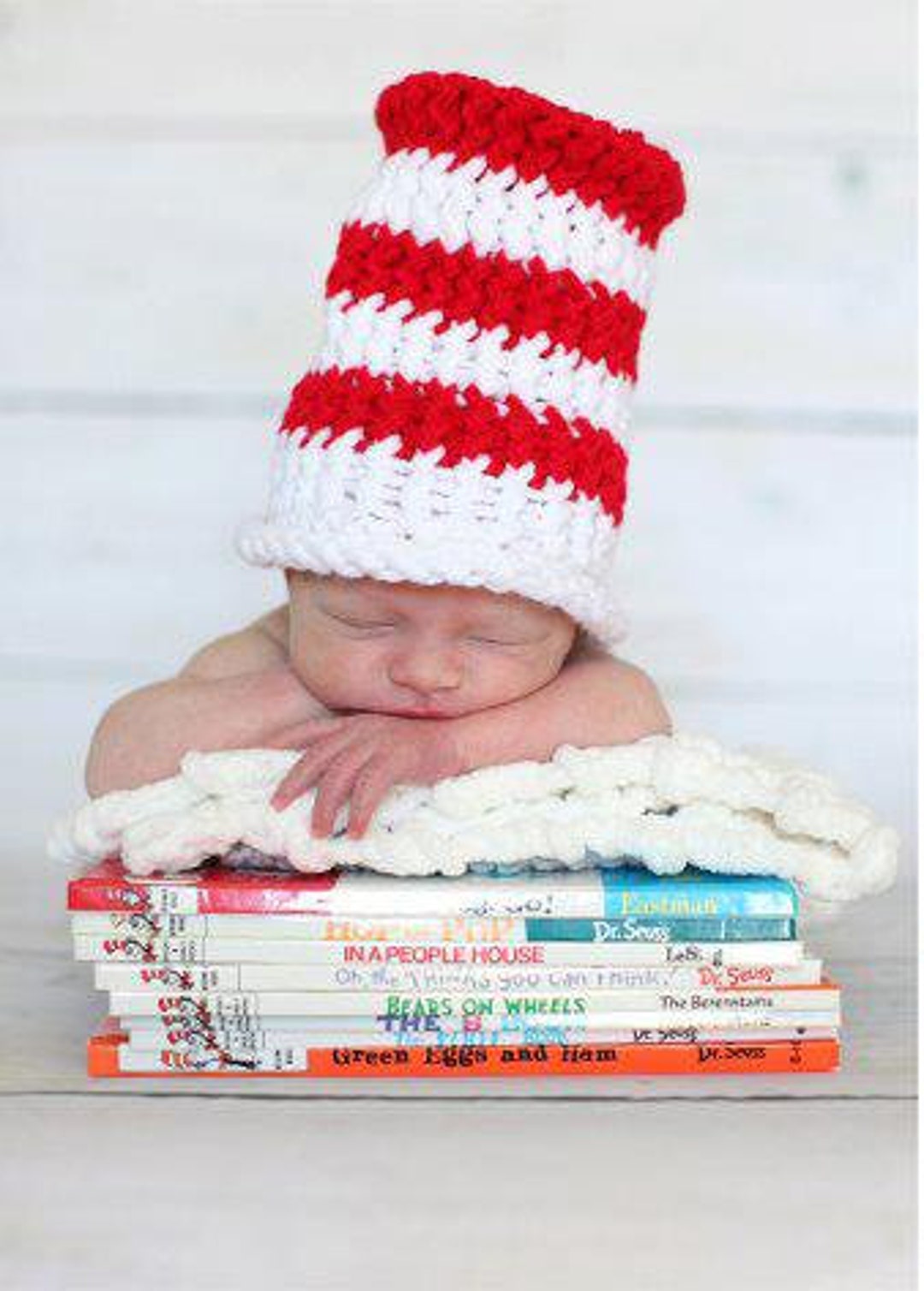 EASY CROCHET PATTERN - Baby Top Hat - Striped - Newborn Photo Prop ...