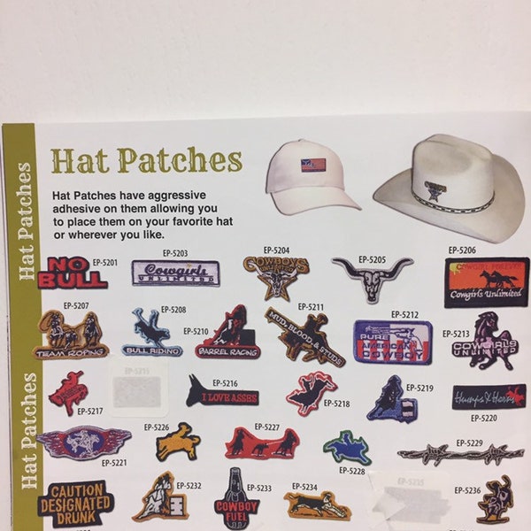 Cowboy Hat Patches - Etsy