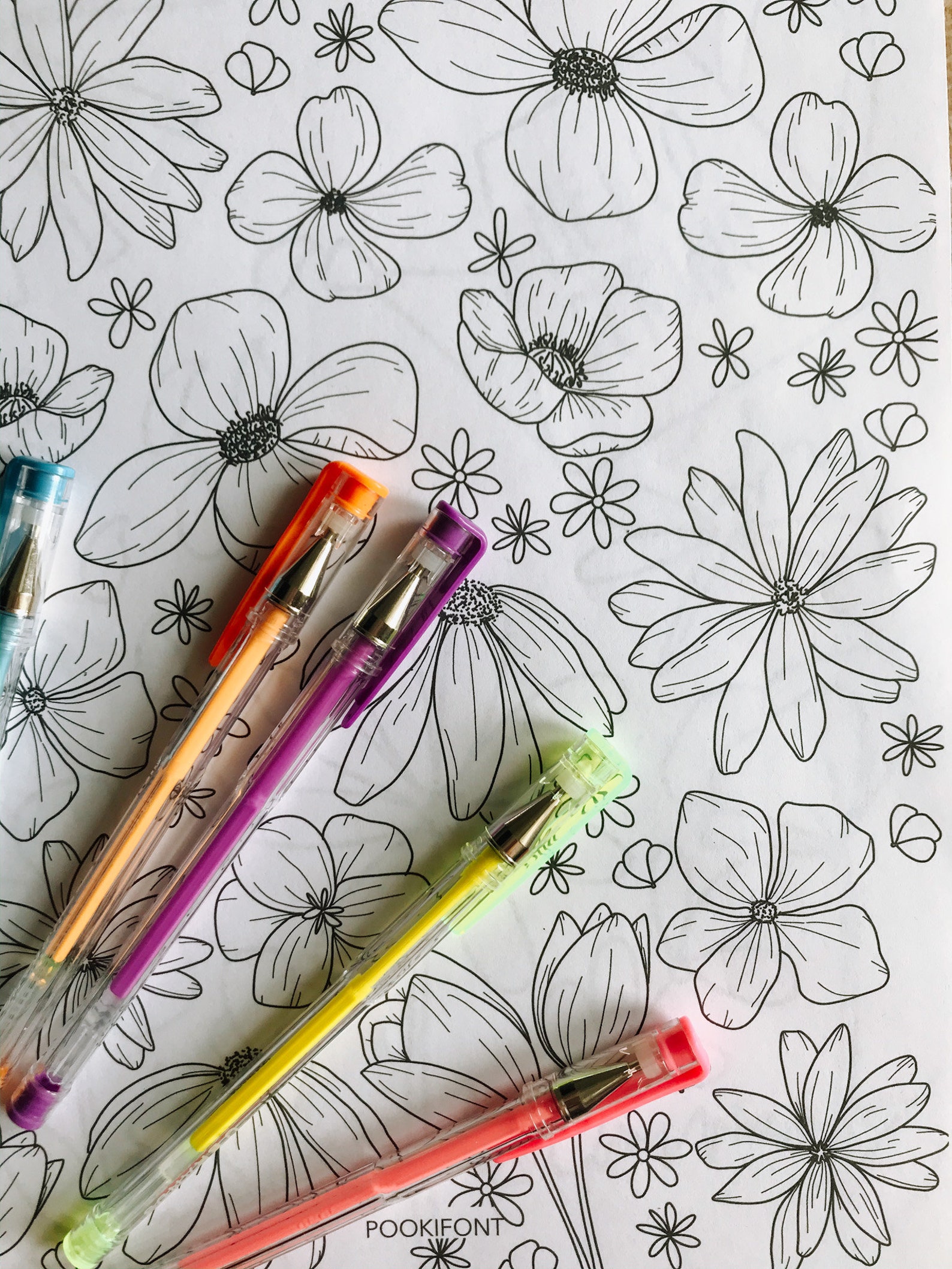 12 Easy Kids Spring Coloring Activity Page Childrens - Etsy