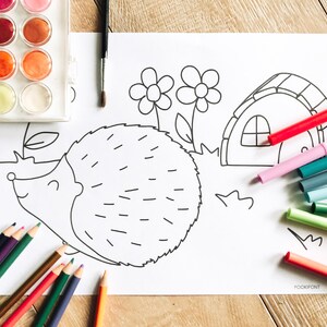 Woodland Animal Art | Animal Coloring Sheets for Kids | Coloring and ...