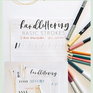 Ultimate Easy Handlettering Practice Sheets | Digital Download ...