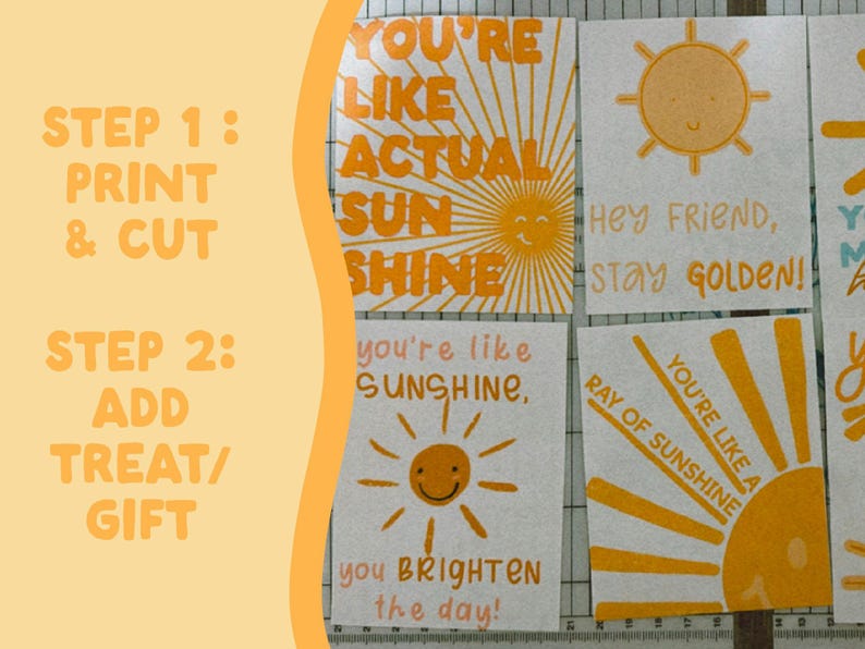 Instant Download Happy Sunshine Valentines for Classroom / Smile Sun ...