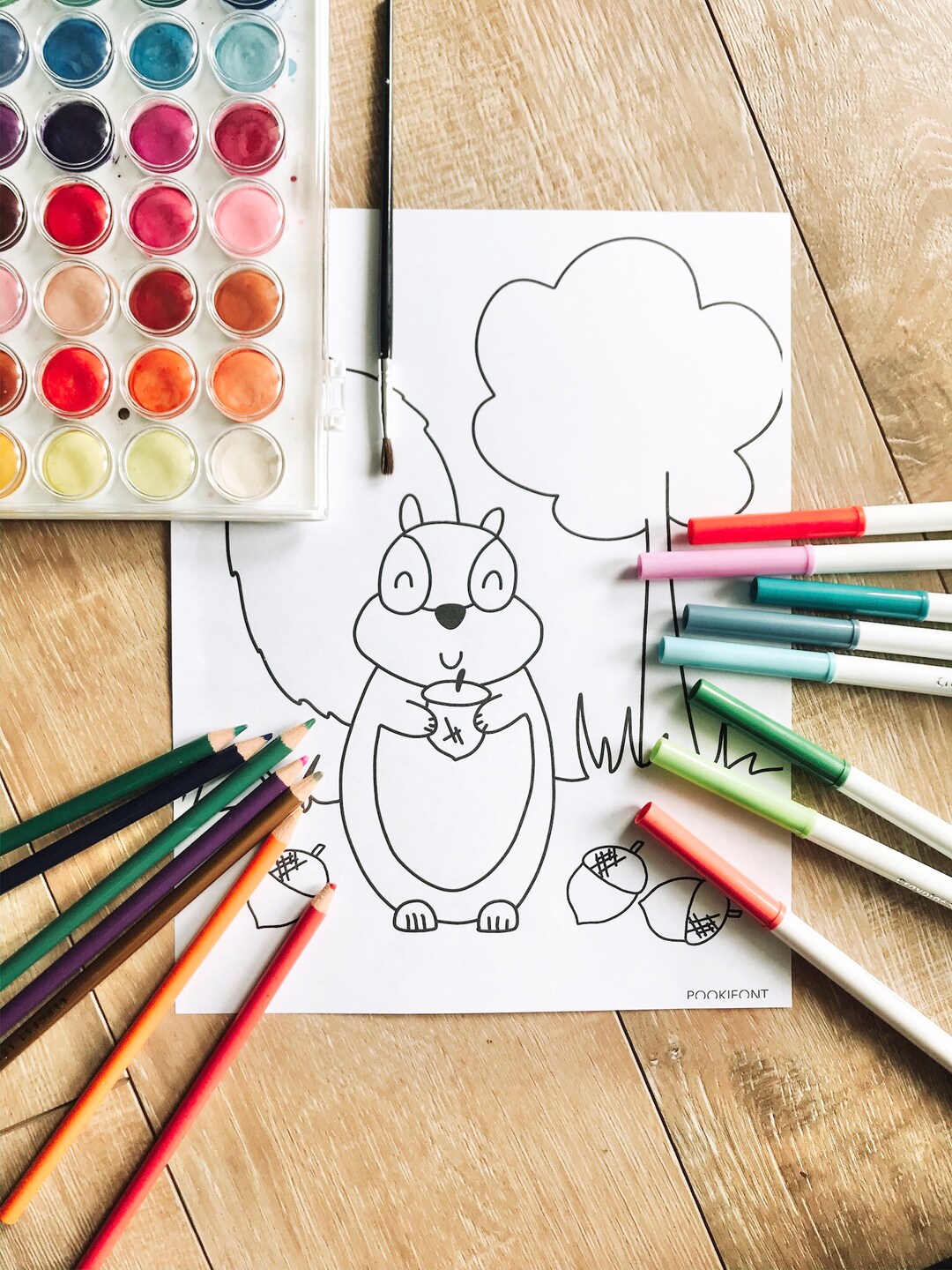 Woodland Animal Art | Animal Coloring Sheets for Kids | Coloring and ...