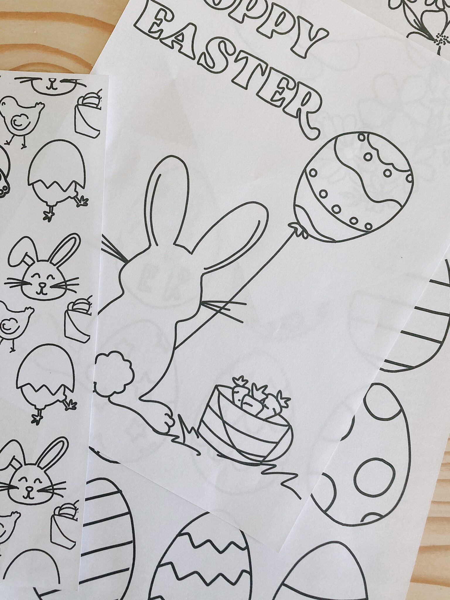 Spring and Easter Themed Coloring Sheets/ Easter Activity / - Etsy