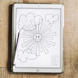 12 Easy Kids Spring Coloring Activity Page Childrens Activity Page ...