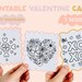 Printable Valentines for Kids Coloring Page Valentine Card Non Candy ...