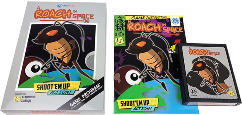 A Roach in Space Atari 2600 Homebrew Game - Etsy