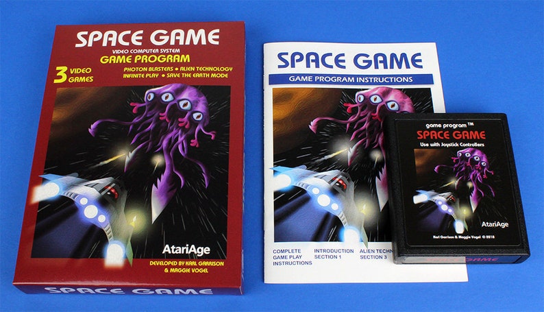 Space Game Atari 2600 Homebrew Game - Etsy