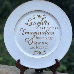 Inspirational Life Quote Decorative Charger Plate, Plate to Display ...