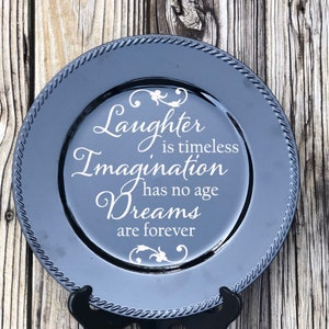 Inspirational Life Quote Decorative Charger Plate, Plate to Display ...