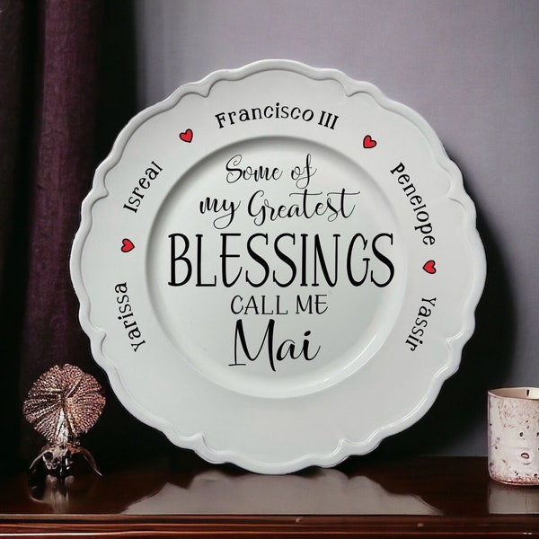 Grandchildren Name Plate - Etsy