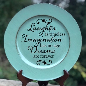 Inspirational Life Quote Decorative Charger Plate, Plate to Display ...
