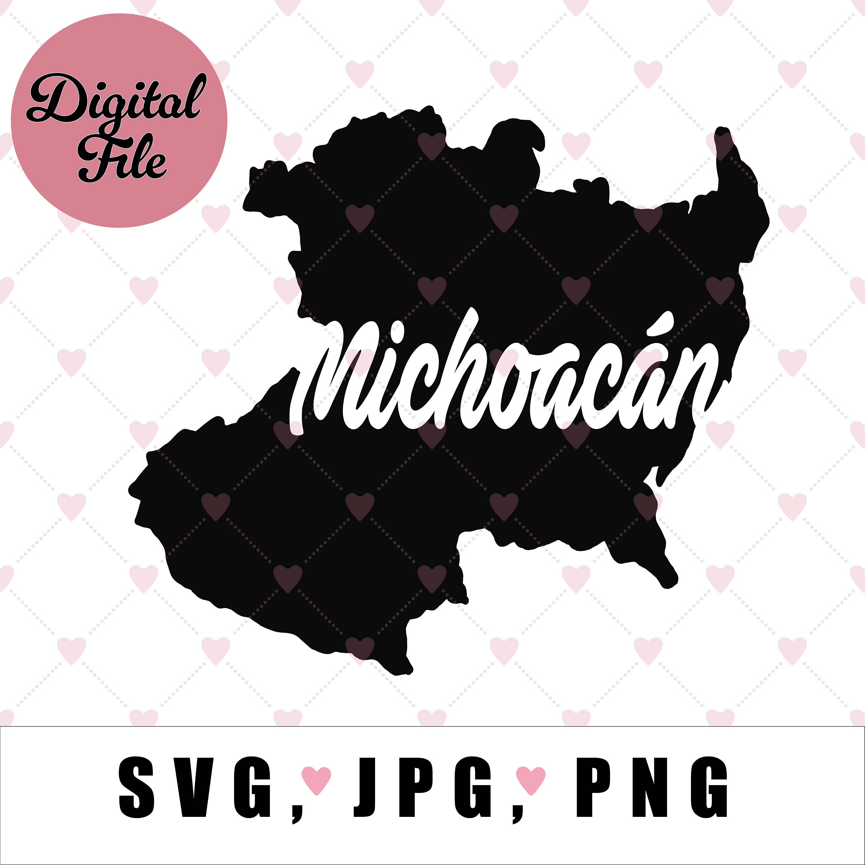 Estado De Michoacán | Michoacán L Mexico States SVG, PNG, JPG Digital ...