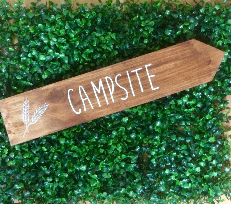 Rustic Campsite/glampsite Signage - Can Be Personalised - Etsy UK