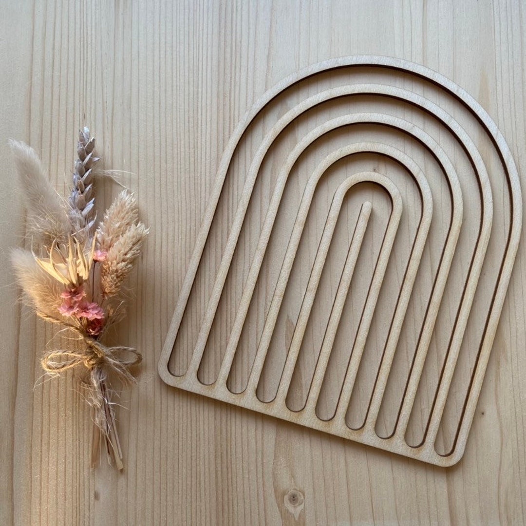 Rainbow Plywood Shape Shelf Sign for Wall Art, Nursery Decor, Photo ...