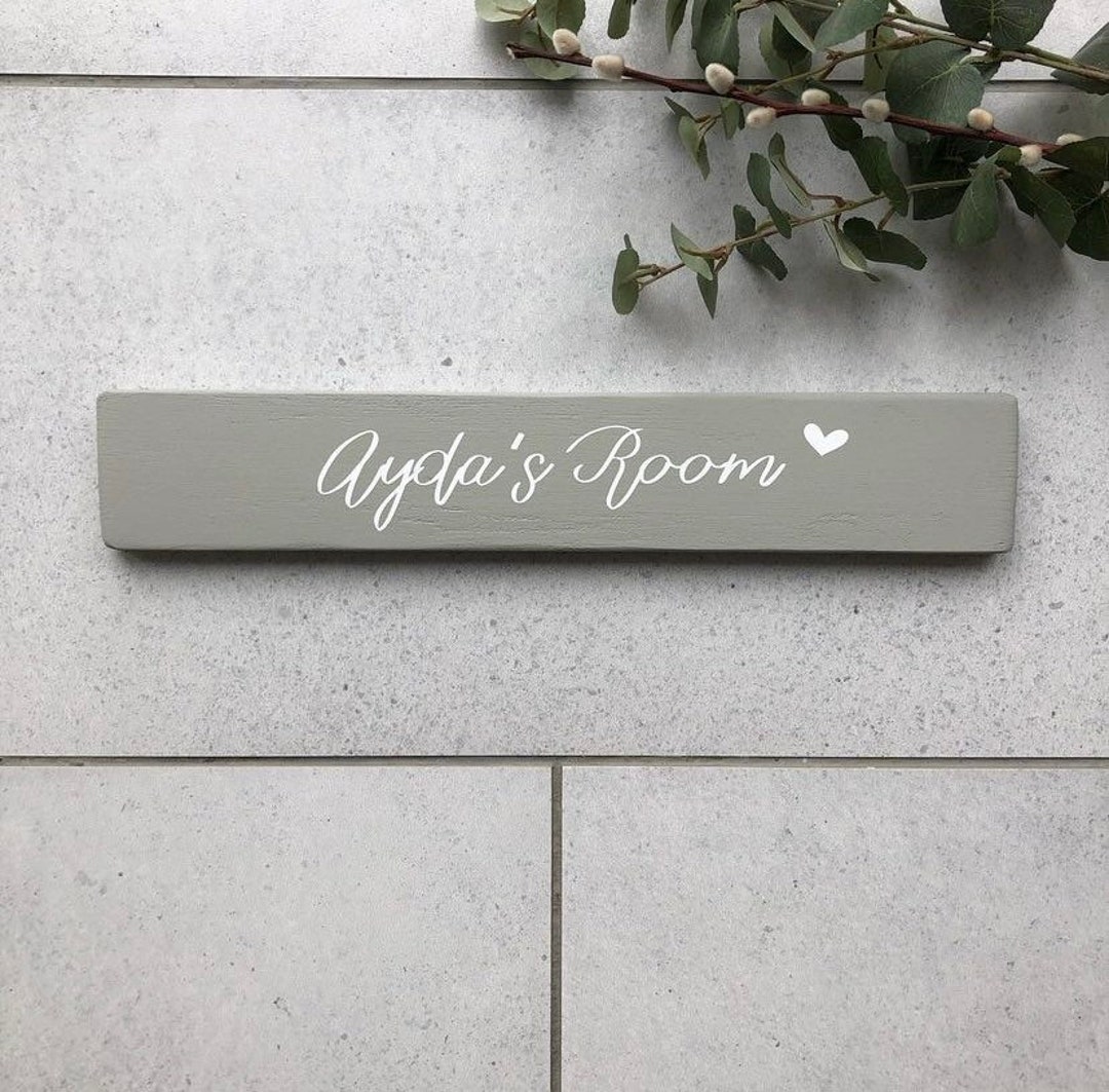 Handmade Personalised Wooden Bedroom Sign - Etsy