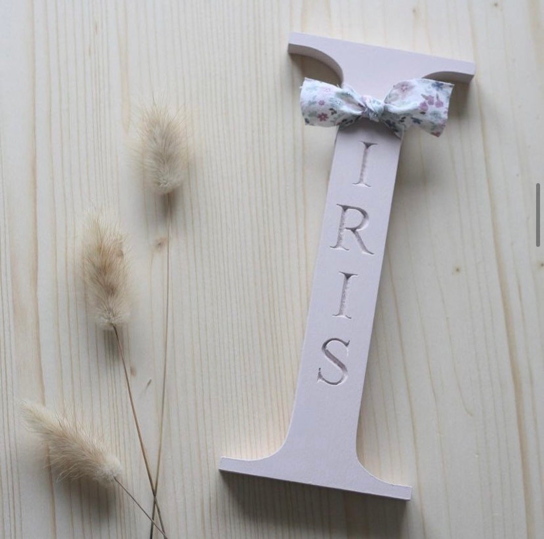 Personalised Freestanding Name Letter Initial - Etsy