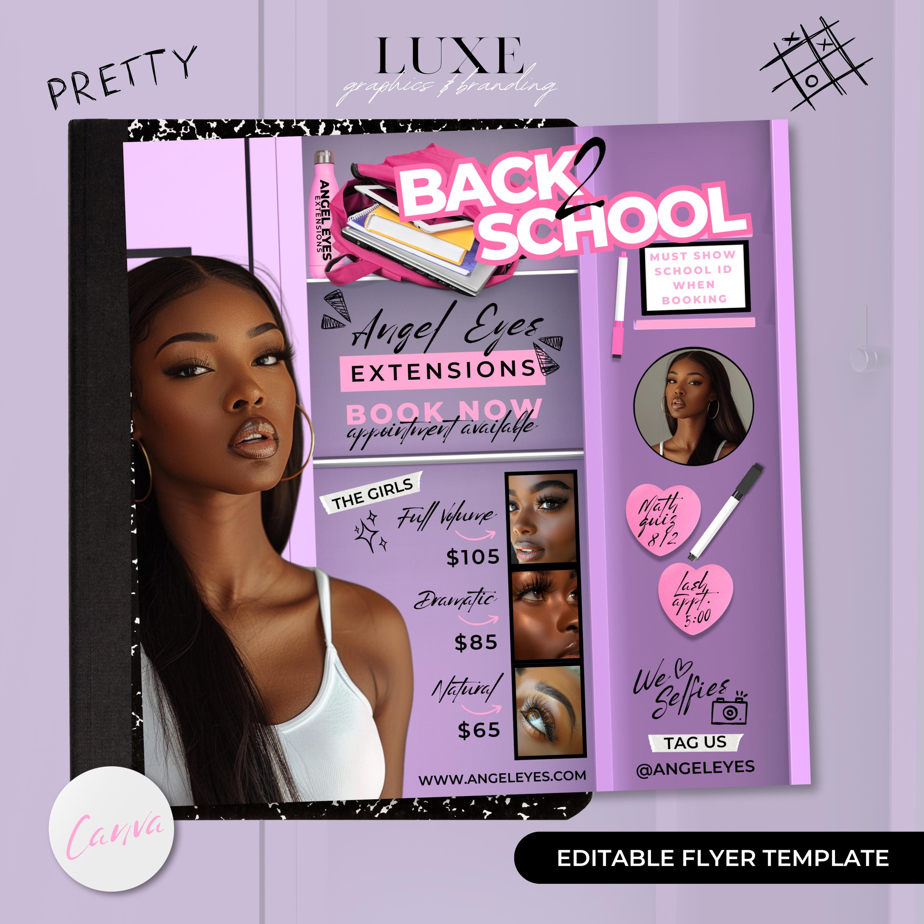 Locker Check Editable Flyer Template - Etsy