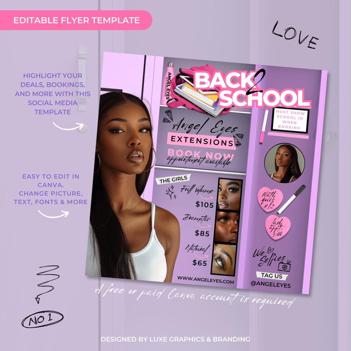 Locker Check Editable Flyer Template - Etsy