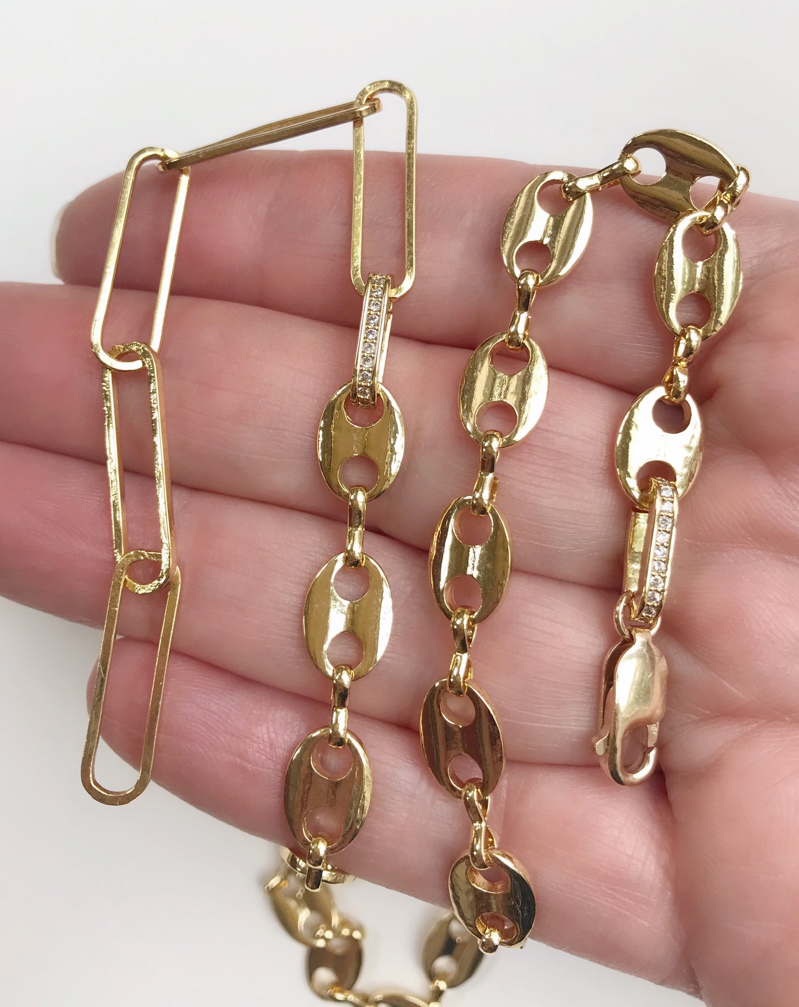 Basking in the Glow//gold plated or gold filled layering chain | Etsy