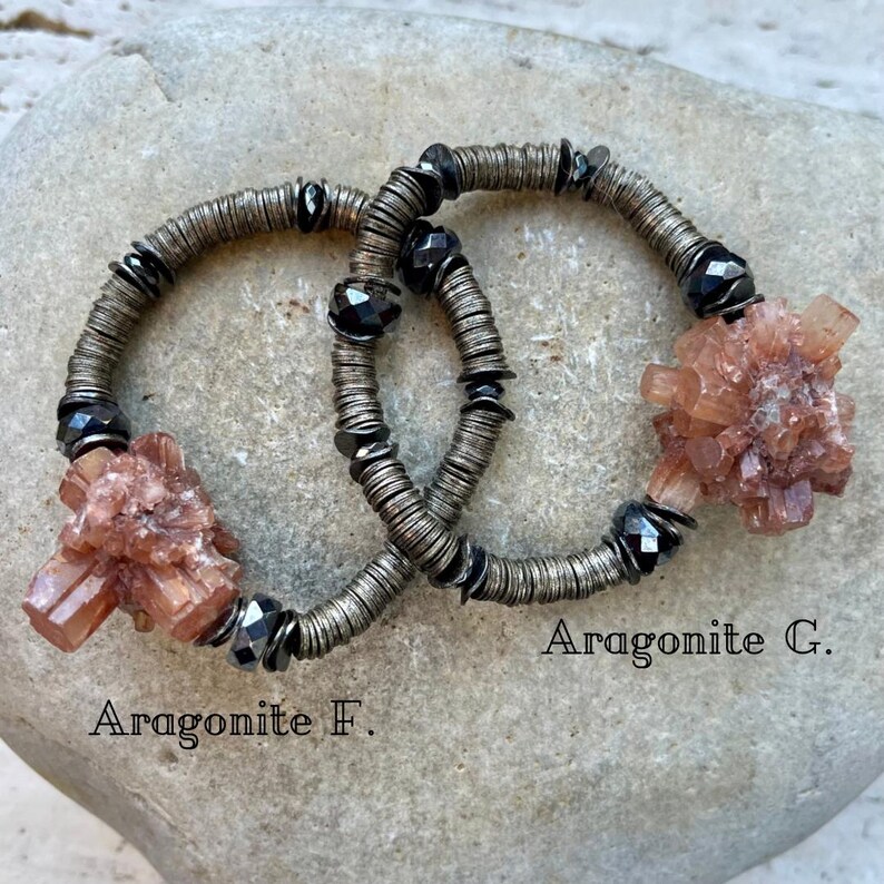 Guns and Roses the Bead Encore//agate & Aragonite Beaded Bracelet ...
