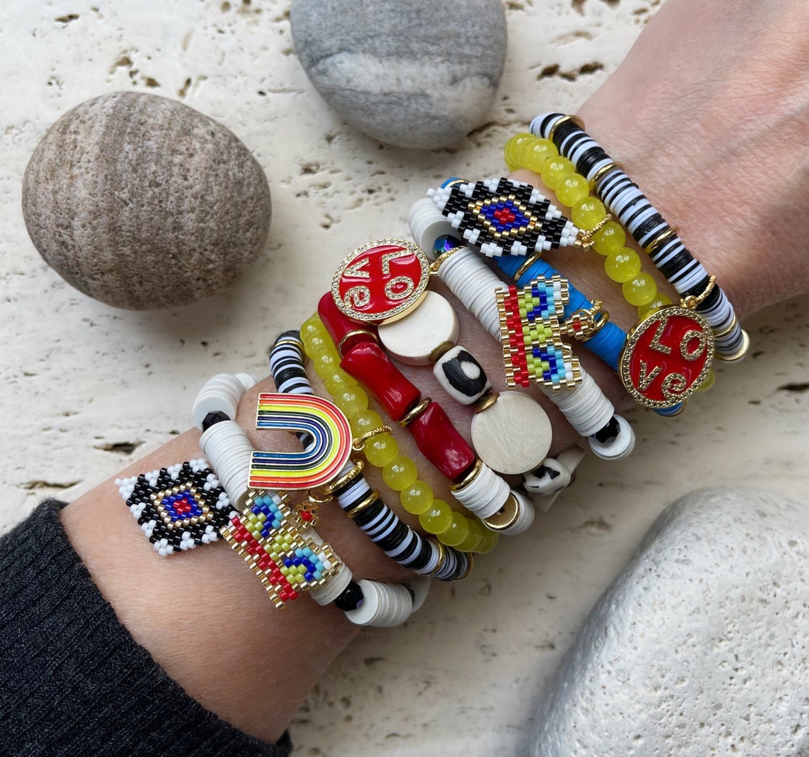 Love Stack//beaded Bracelets Each Sold Separately With Miyuki - Etsy