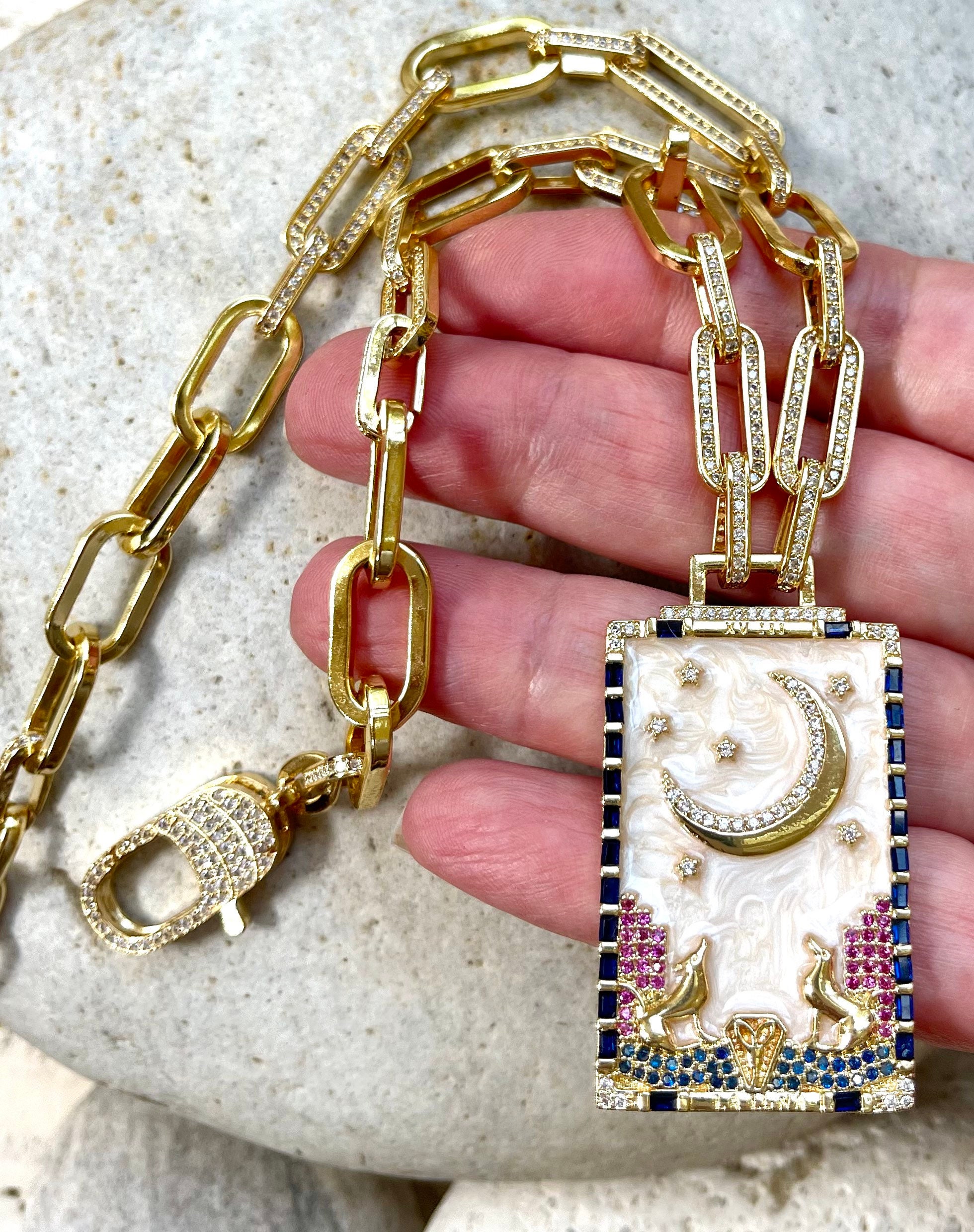 Midnight in the Garden//layering chain necklaces each sold | Etsy